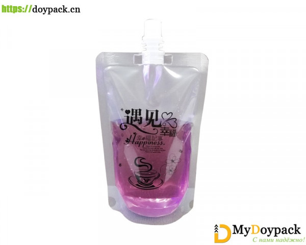 150ML-Transparent Doypack/Stand Up Pouch with Spout for Liquid + Custom ...